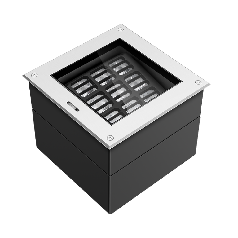 Drive-over Adjustable Inground LED Uplighters Wallwashers SONAX SQUARE ...